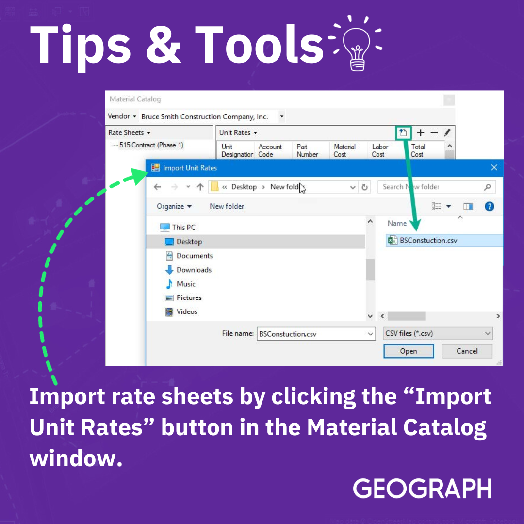 Update Project Cost by Importing Rate Sheets Using Project Planner